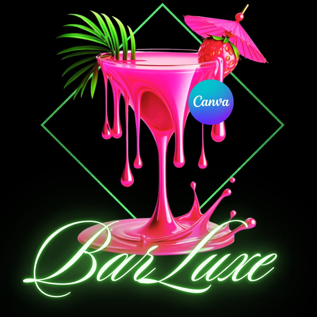 Bartender Logo, Mobile Bartending Logo, DIY Logo, Business Logo, Luxury ...