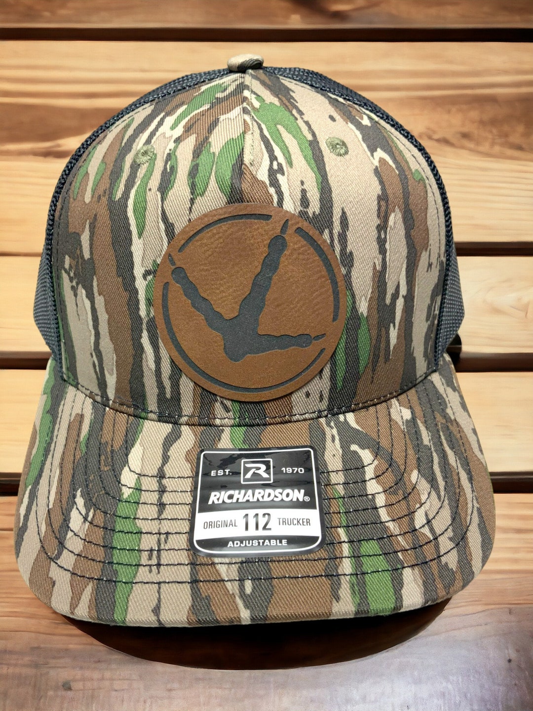 Turkey Hunting Hat: Richardson 112 Trucker Cap, Camo & Turkey Track - Etsy