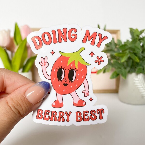 Strawberry Stickers - Etsy