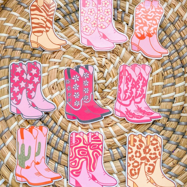 Cowgirl Stickers - Etsy