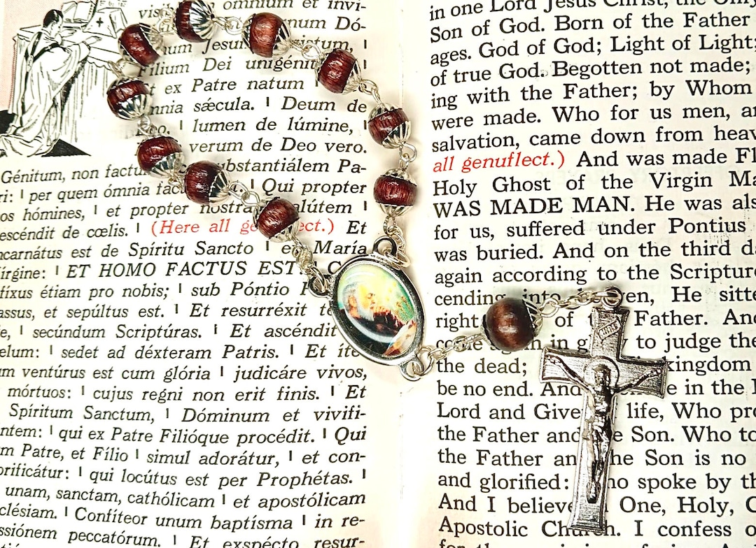 Padre Pio Mini Decade Rosary (high Quality Hand Made Heirloom Virgin ...