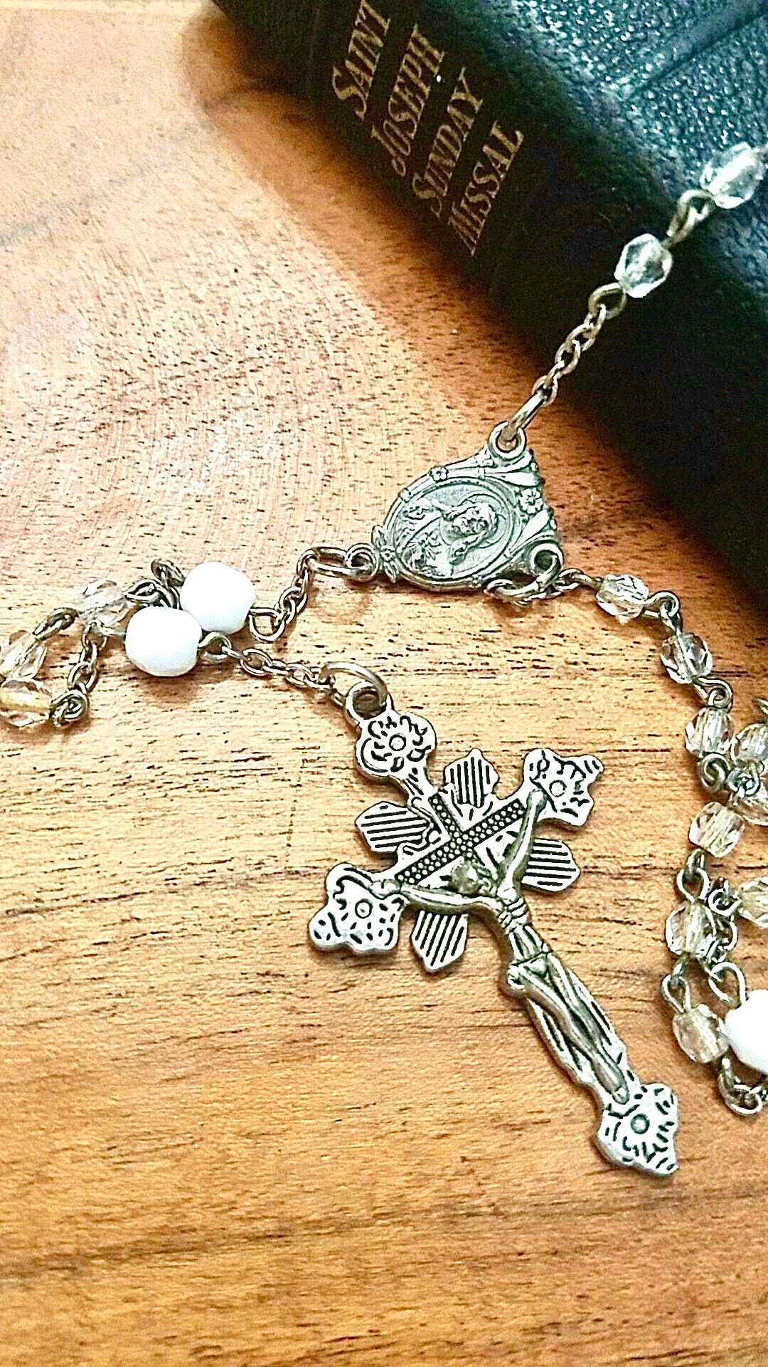 Sacramental Commemorative Rosary - Baptism, First Holy Communion ...