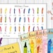 Crayon Print and Bookmark Bundle - Etsy