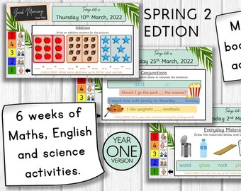 Morning Activities for Year 1 spring 1 Edition | Etsy UK