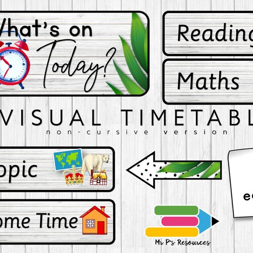 Visual Timetable Botanical - Etsy