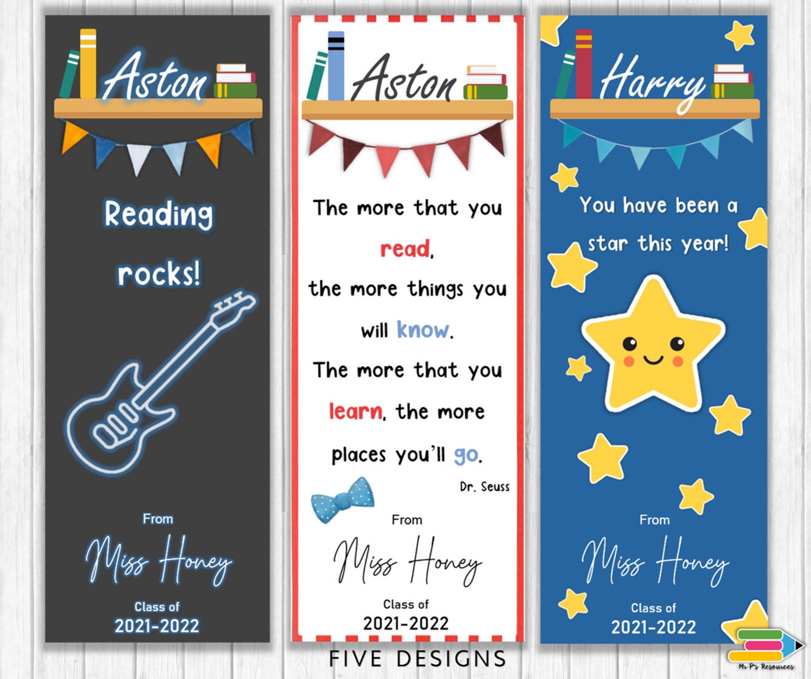 Personalised End of Year Bookmarks 2023 - Etsy