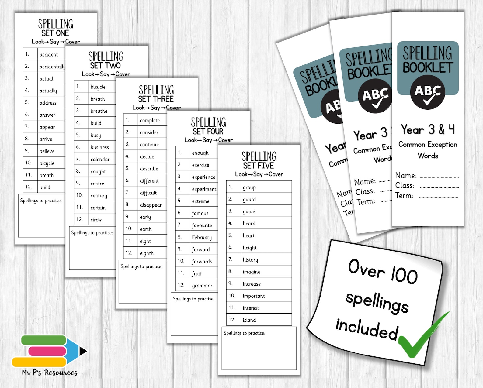 Year 3 & 4 Spelling Booklet - Etsy