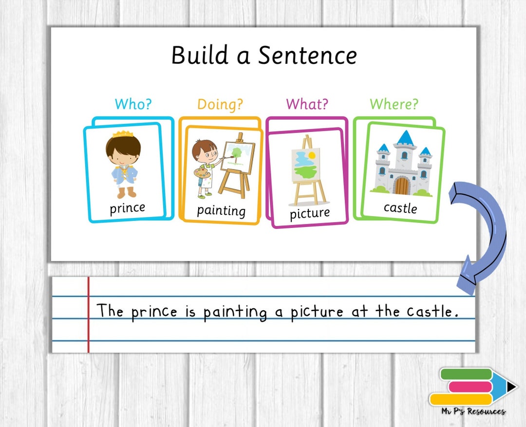 Sentence Building Activity - Etsy