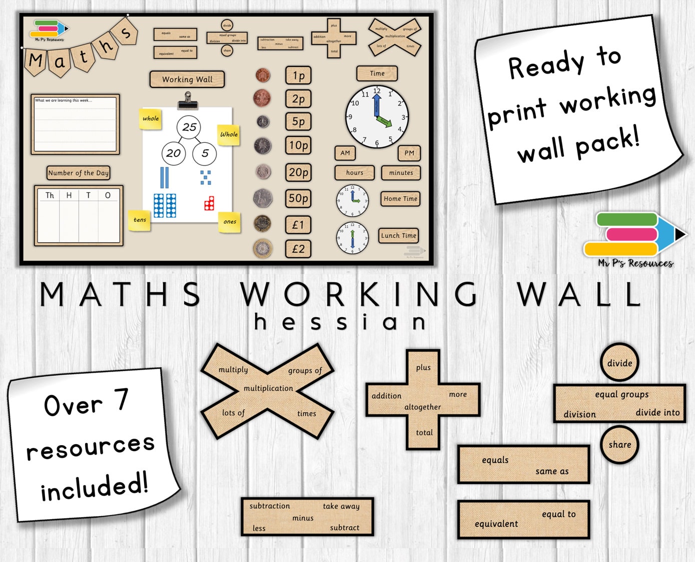 Maths Working Wall Display (hessian) - Etsy UK Maths Working Wall Display (hessian) - Etsy UK