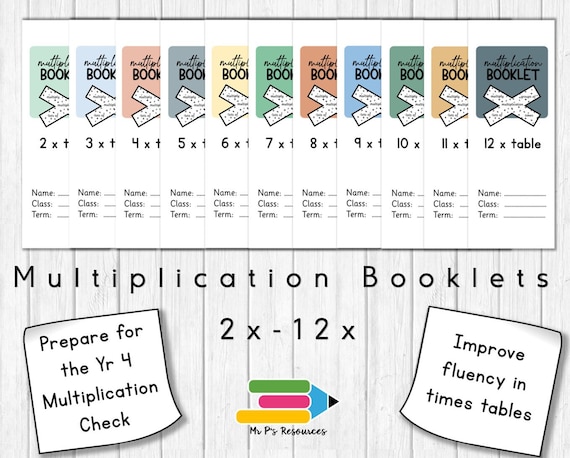 Multiplication Booklets 2 12 | Etsy