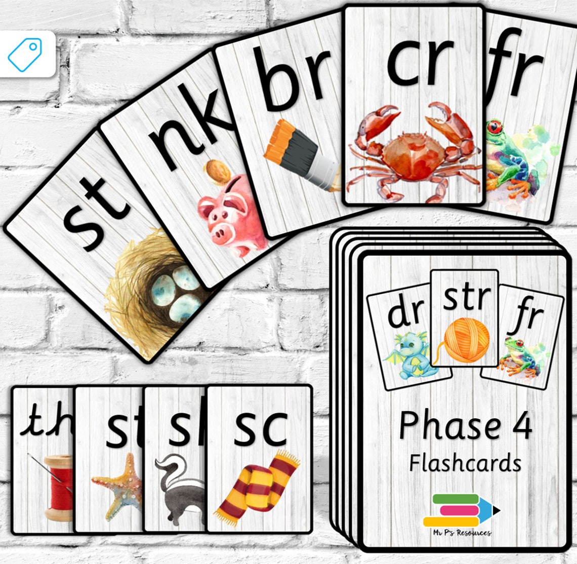 Printable Phonics Flashcard (bundle) - Etsy