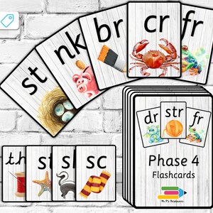 Printable Phonics Flashcard (bundle) - Etsy