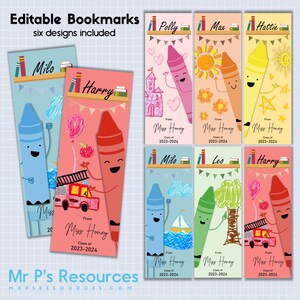 Crayon Print and Bookmark Bundle - Etsy