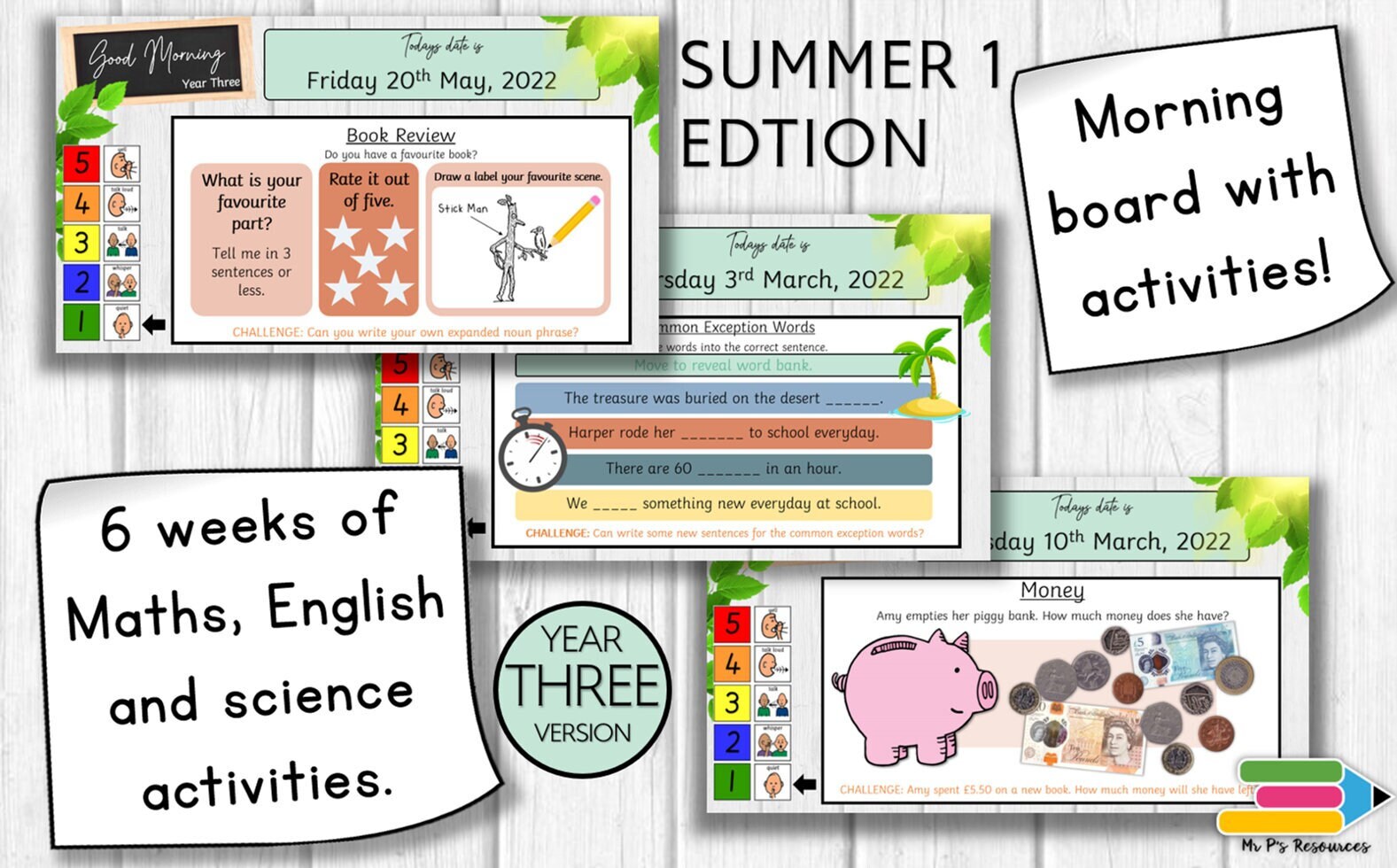 Morning Activities for Year 3 (summer 1) - Etsy
