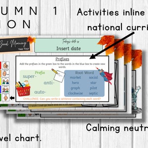 Morning Activities for Year 4 (autumn 1) - Etsy UK