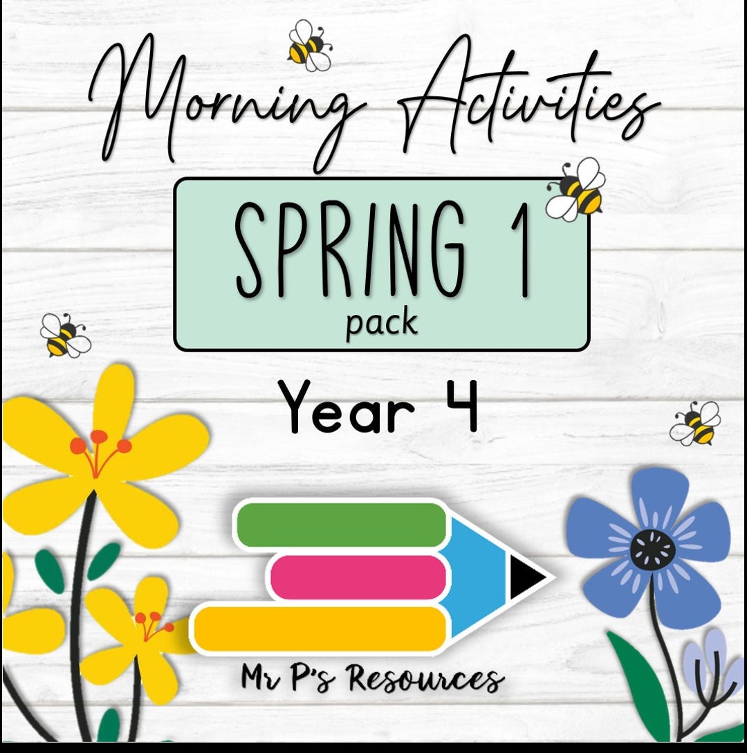 Morning Activities For Year 4 Spring 1 Etsy UK Morning Activities For Year 4 Spring 1 Etsy UK