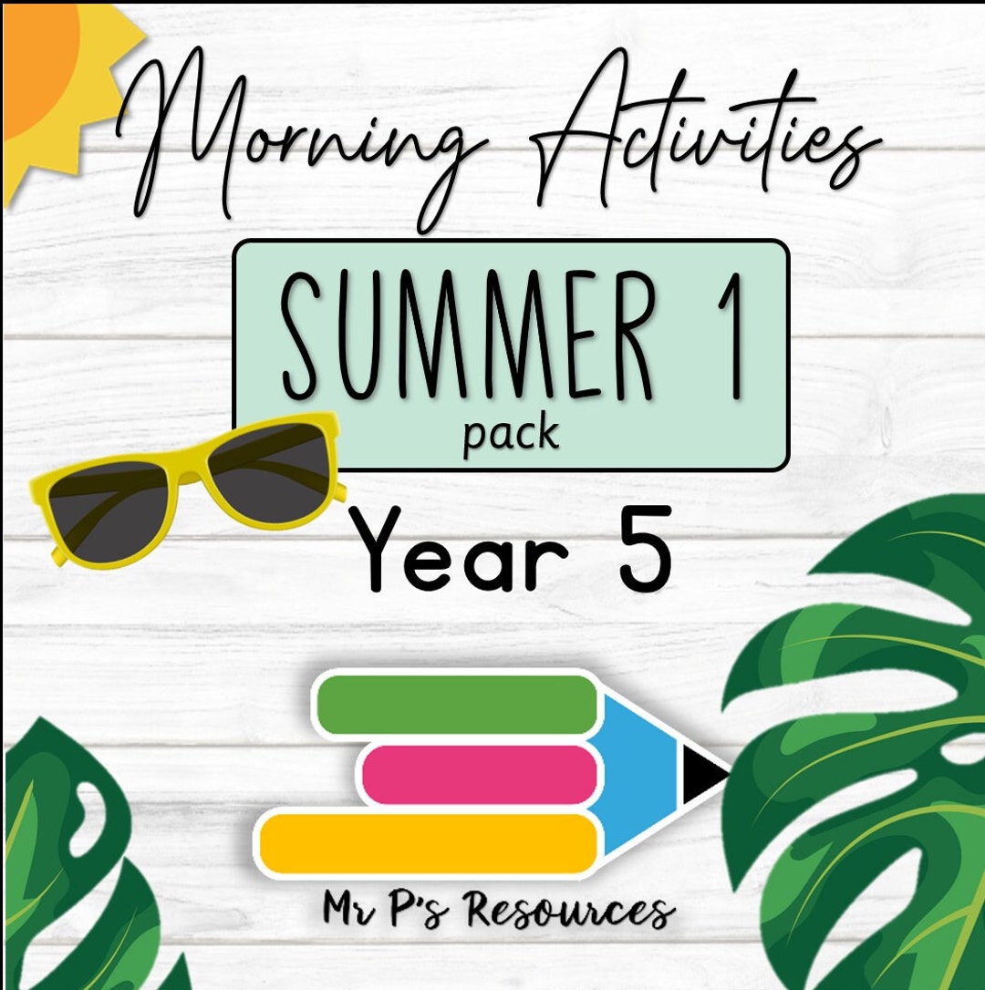 Morning Activities for Year 5 (summer 1) - Etsy