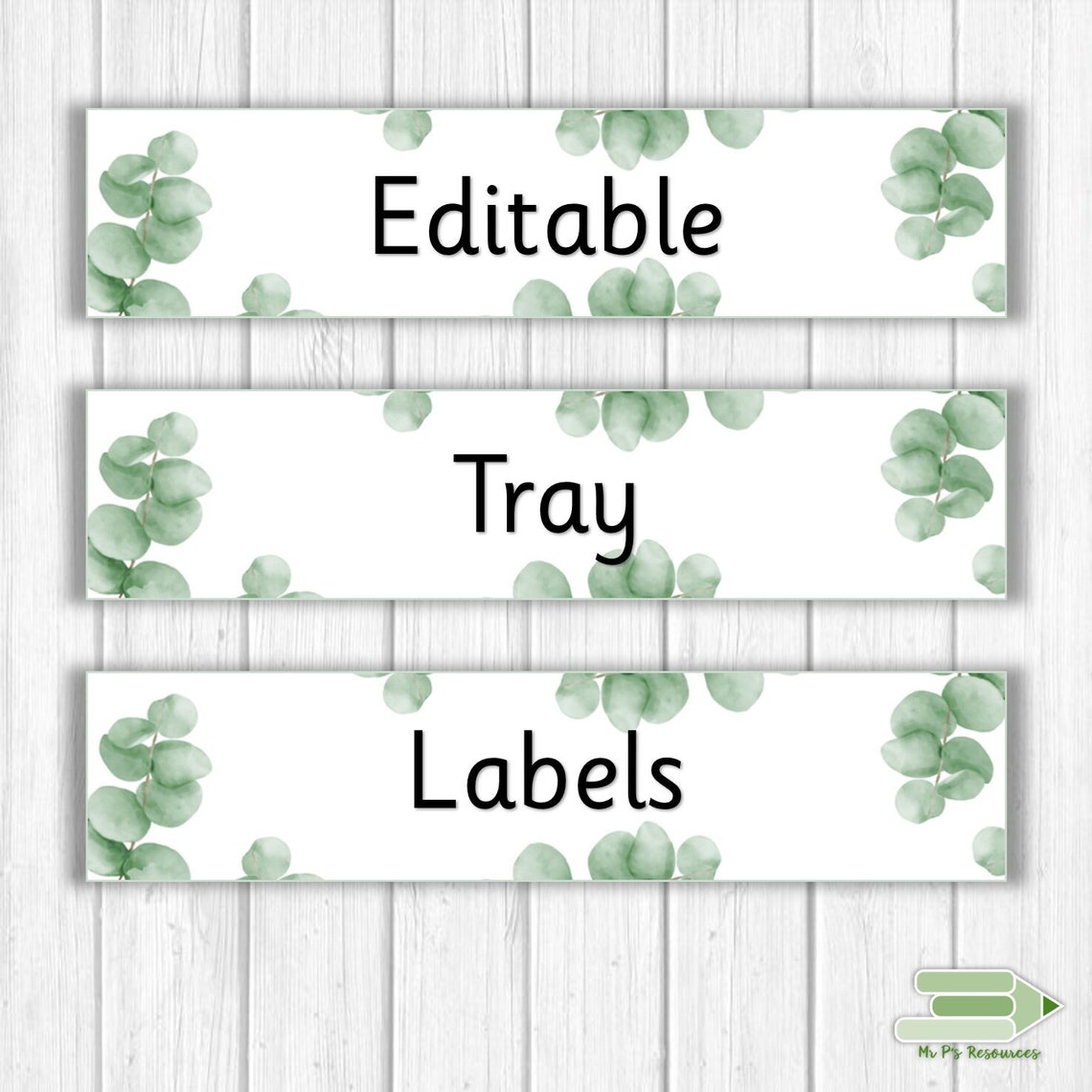 Botanical Themed Tray Labels (editable) - Etsy