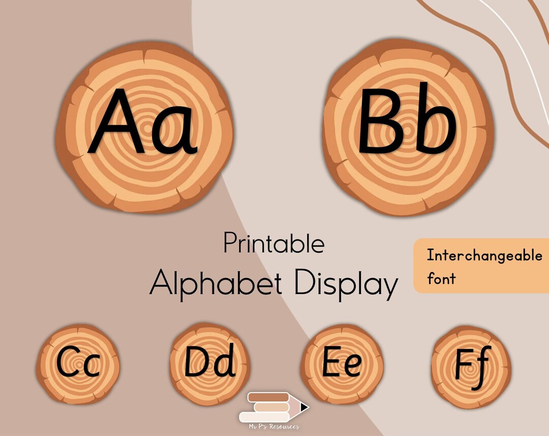 Alphabet Display - Wooden Alphabet Display - Etsy
