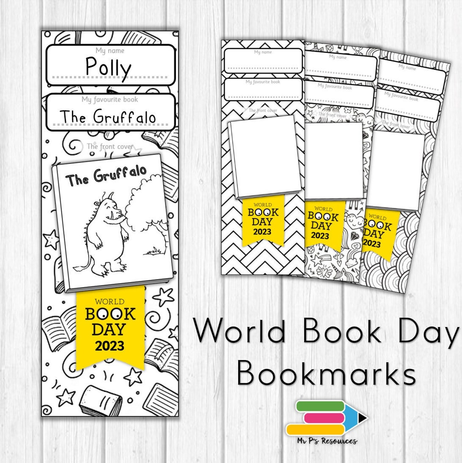 Colour Your Own Bookmarks - Etsy