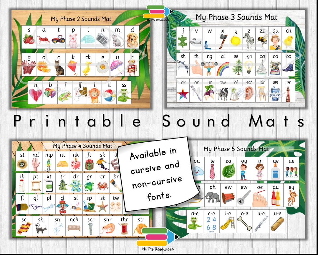 Phonics Sound Mat (bundle) - Etsy