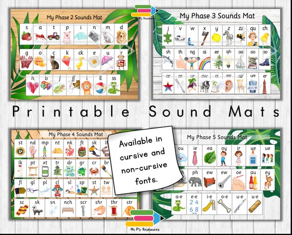 Phonics Sound Mat bundle - Etsy UK