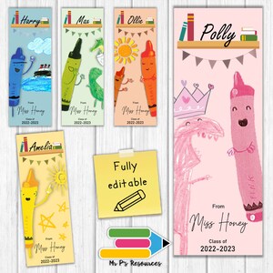 Crayon Print and Bookmark Bundle - Etsy