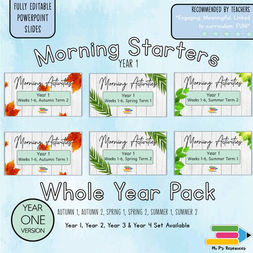 Morning Activities Year 1 whole Year VALUE PACK - Etsy