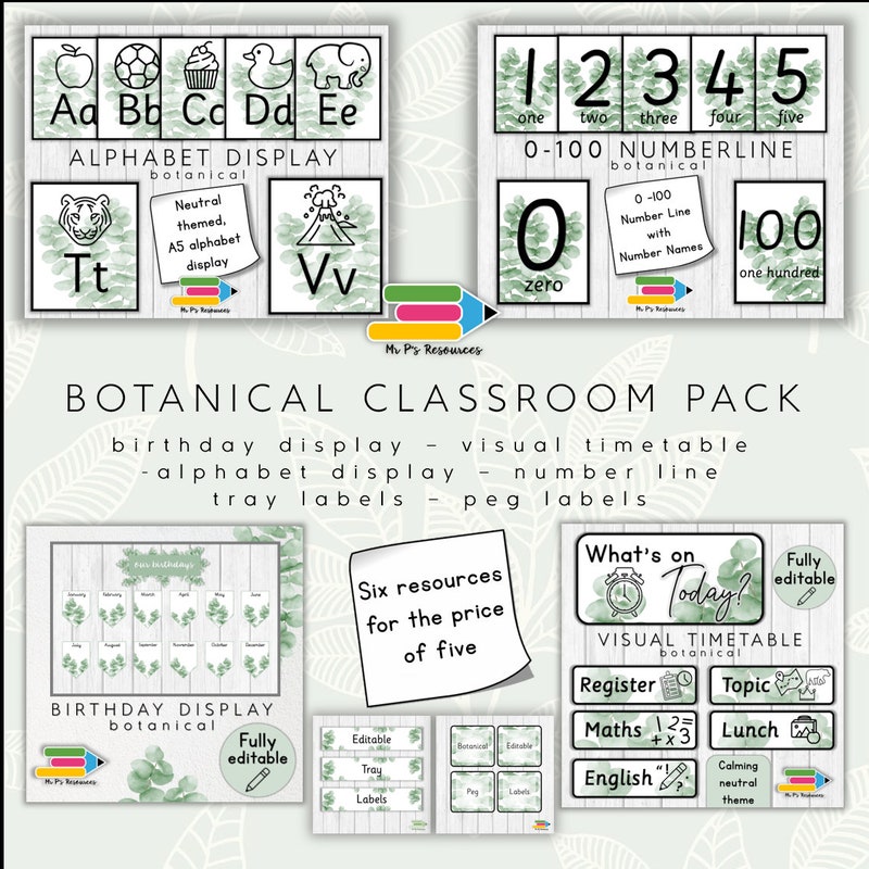 Botanical Classroom - Etsy UK