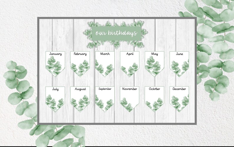 Birthday Display Botanical - Etsy