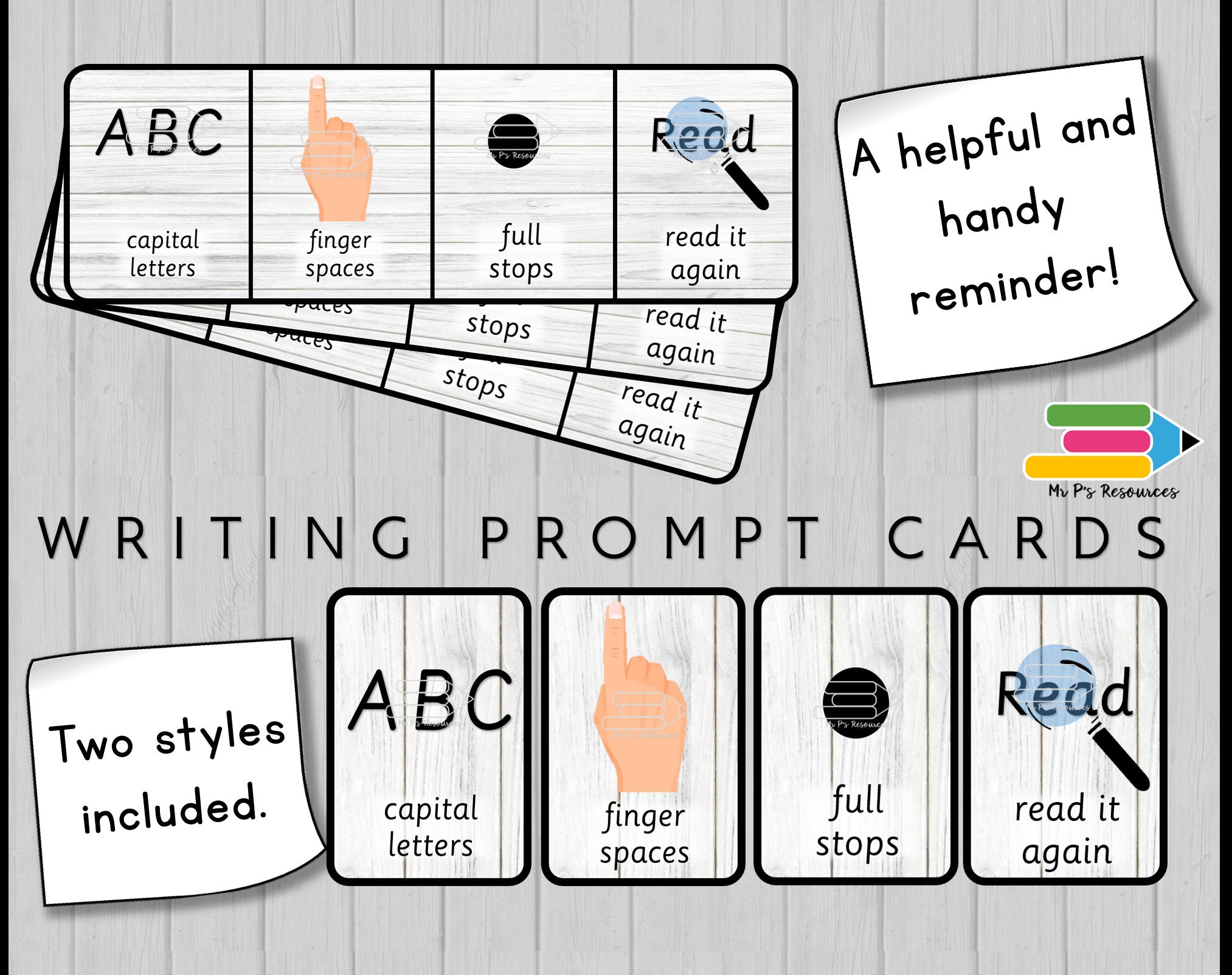 Writing Prompt Cards - Etsy UK