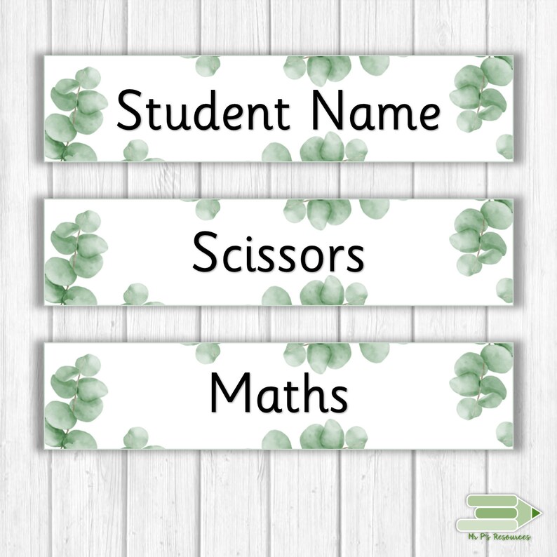 Botanical Themed Tray Labels (editable) - Etsy