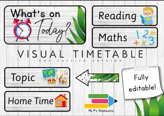 Visual Timetable | Etsy