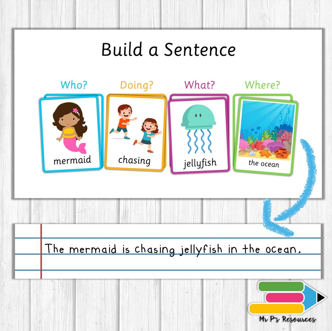 Sentence Building Activity - Etsy UK