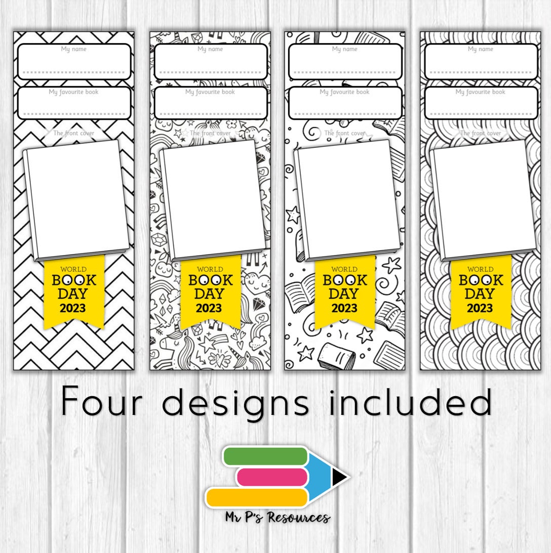 Colour Your Own Bookmarks - Etsy