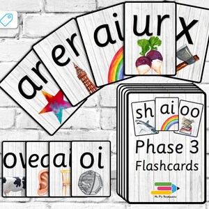 Printable Phonics Flashcard (bundle) - Etsy