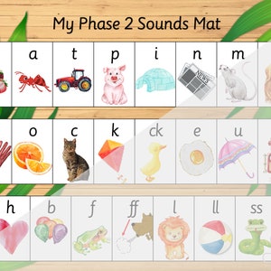 Phonics Sound Mat (bundle) - Etsy
