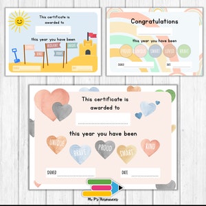 Positive Affirmation Certificates - Etsy