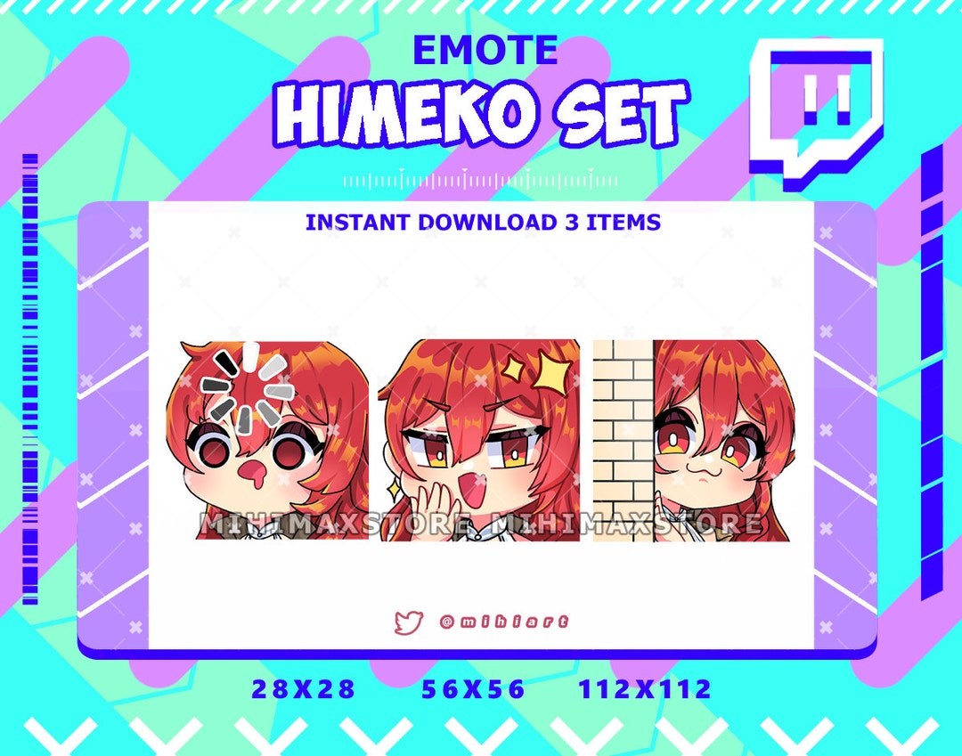 Himeko Star Rail Emote Pack Discord I Twitch I Youtube I - Etsy UK