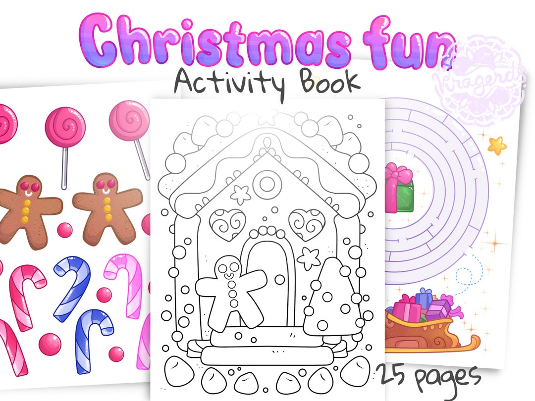 Printable Christmas FUN Activity Book | PDF| Papercraft, Mazes ...