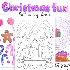 Printable Christmas FUN Activity Book | PDF| Papercraft, Mazes ...