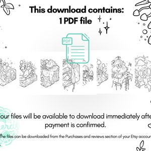 Mushroom Cubes | PDF | Printable Coloring Pages | Instant Download ...