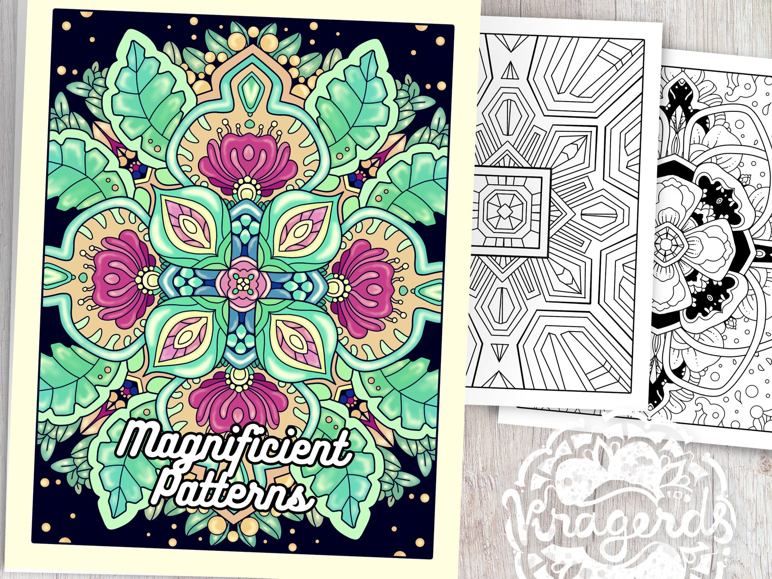 Magnificent Patterns Adult Coloring Pages | PDF | Digital File Coloring ...