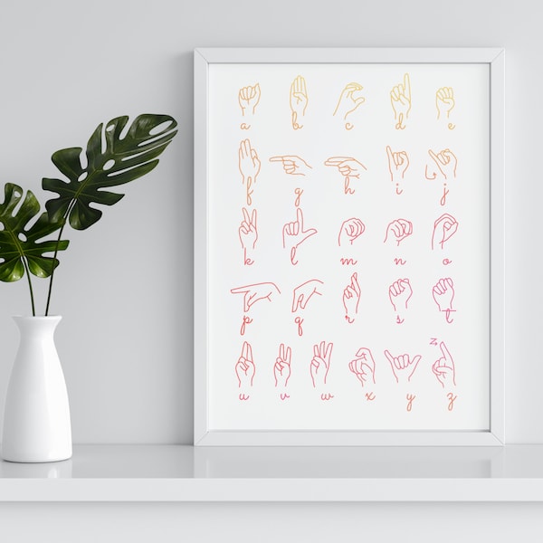 Asl Hands Vector - Etsy