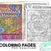 Mandalas & Flowers Printable Coloring Pages PDF Instant Download Stress ...