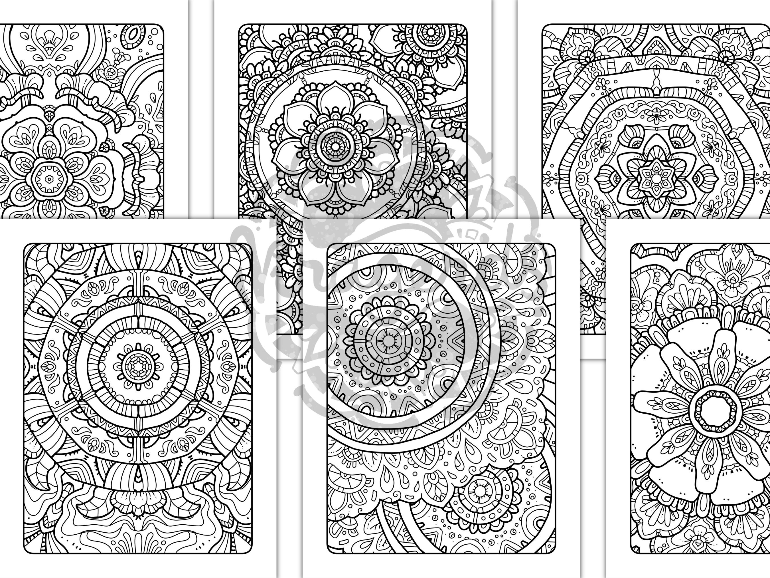 Mandala Printable Coloring Pages PDF Mindfulness Coloring Coloring ...