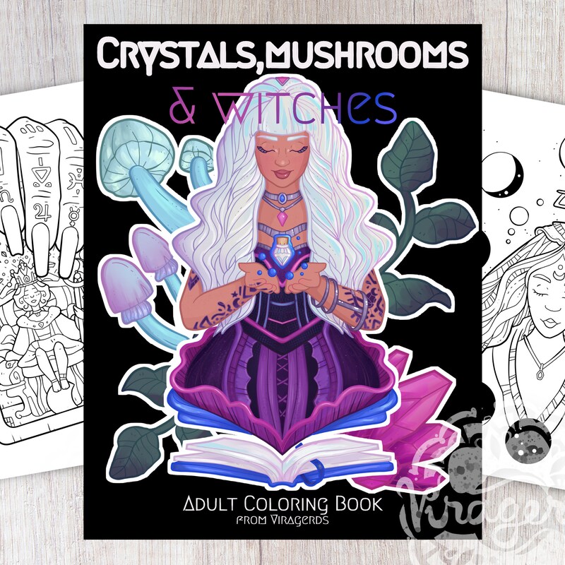 Witchy Coloring Pages - Etsy