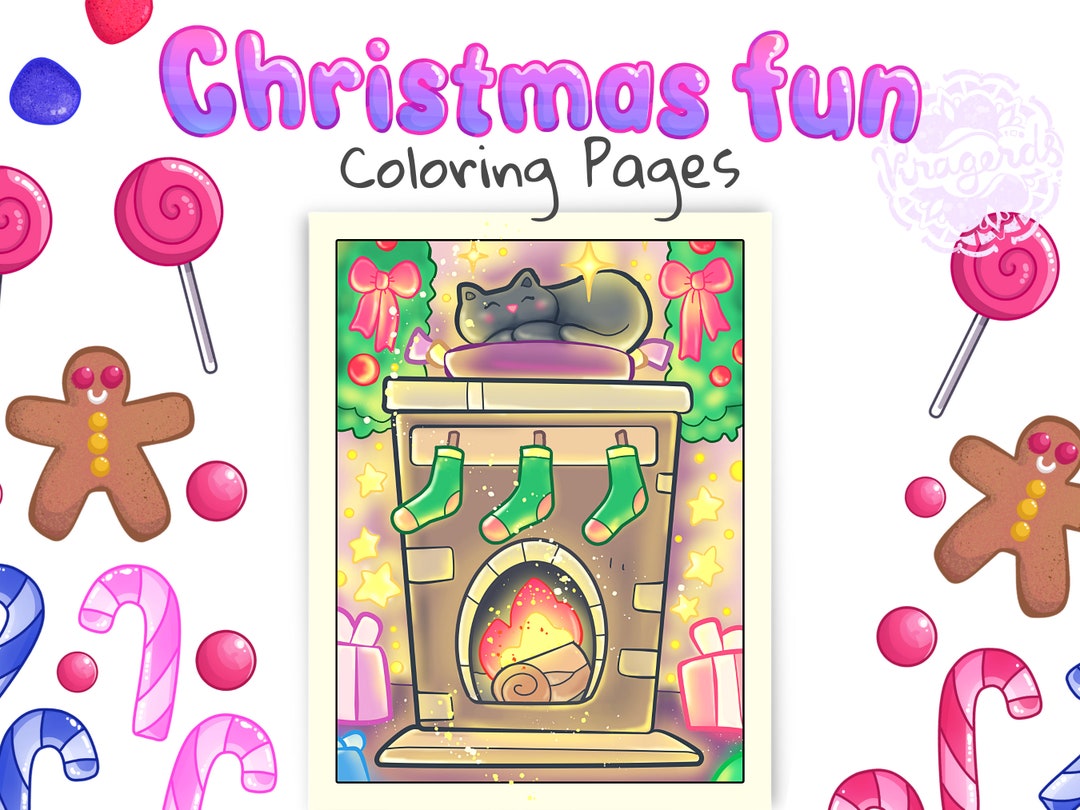 Printable Christmas Magic Coloring Pages | PDF | Gift Idea for Kids ...