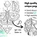 Crystals, Mushrooms and Witches | Printable Coloring Book | 20 Witchy ...