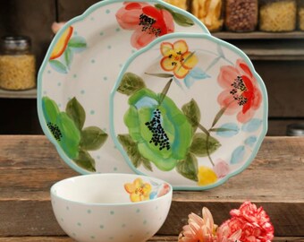 Turquoise Dinnerware | Etsy